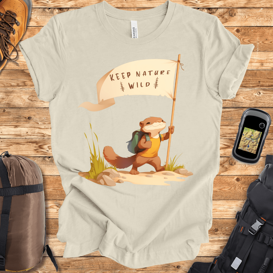 "Keep Nature Wild, Weasel's Flag" graphic T-shirt – Pikestee
