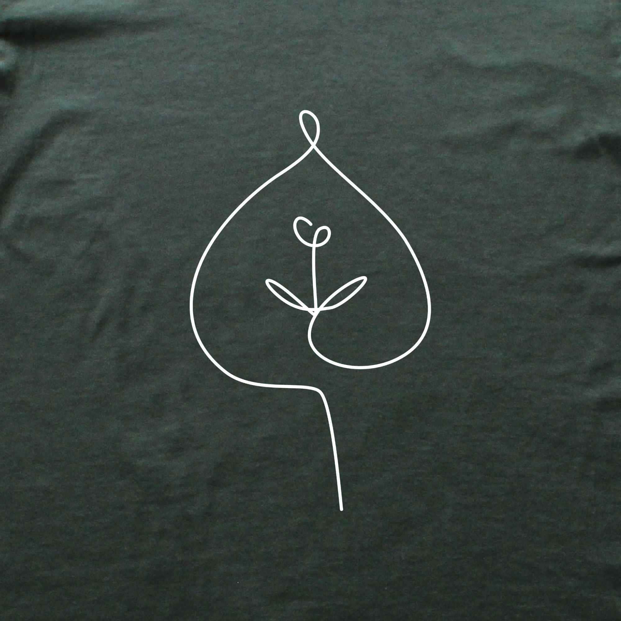 Leave Line Art T-shirt – Pikestee